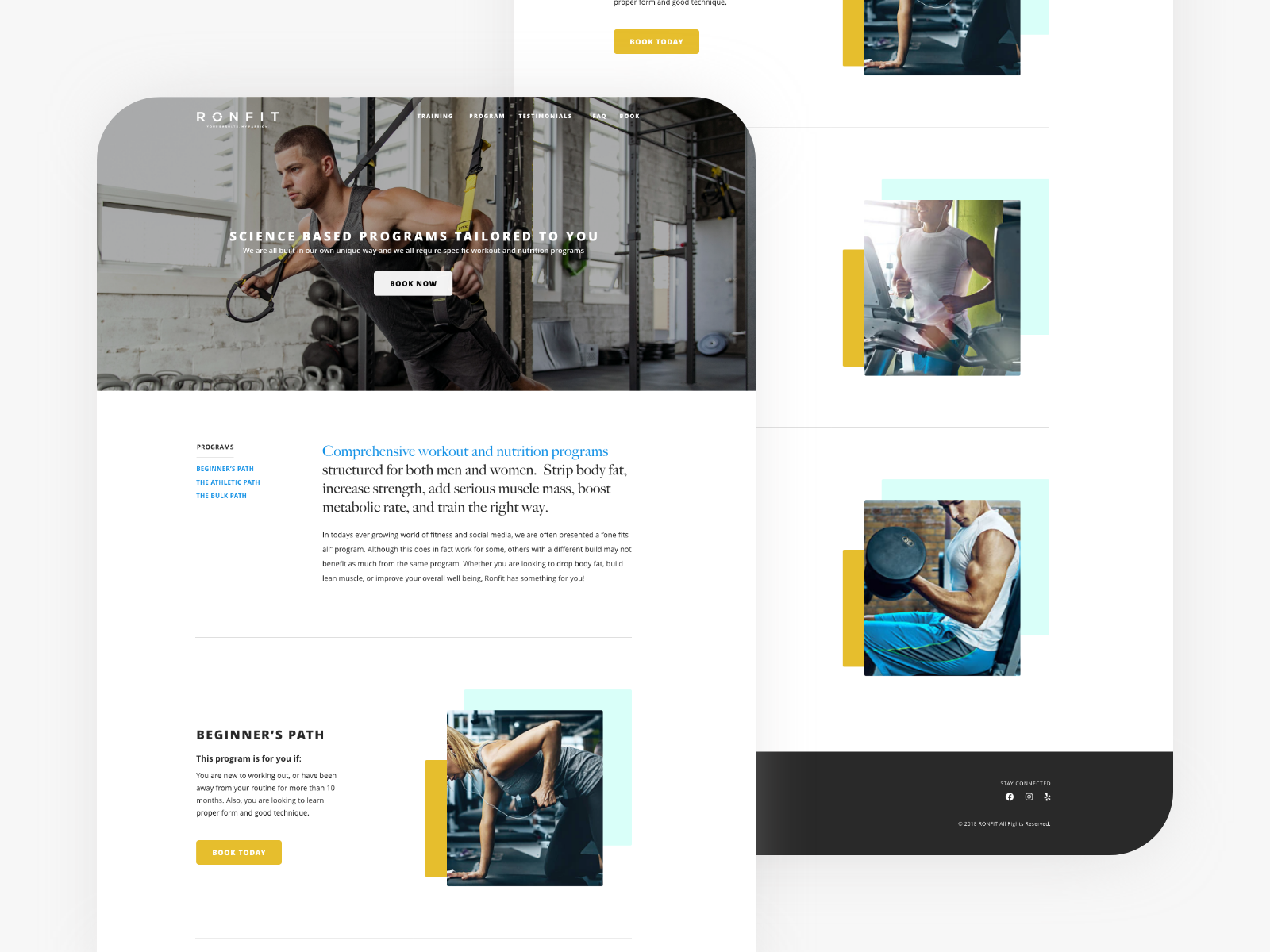 RONFIT | Workout Program Page UI Design by Daniel Na on Dribbble