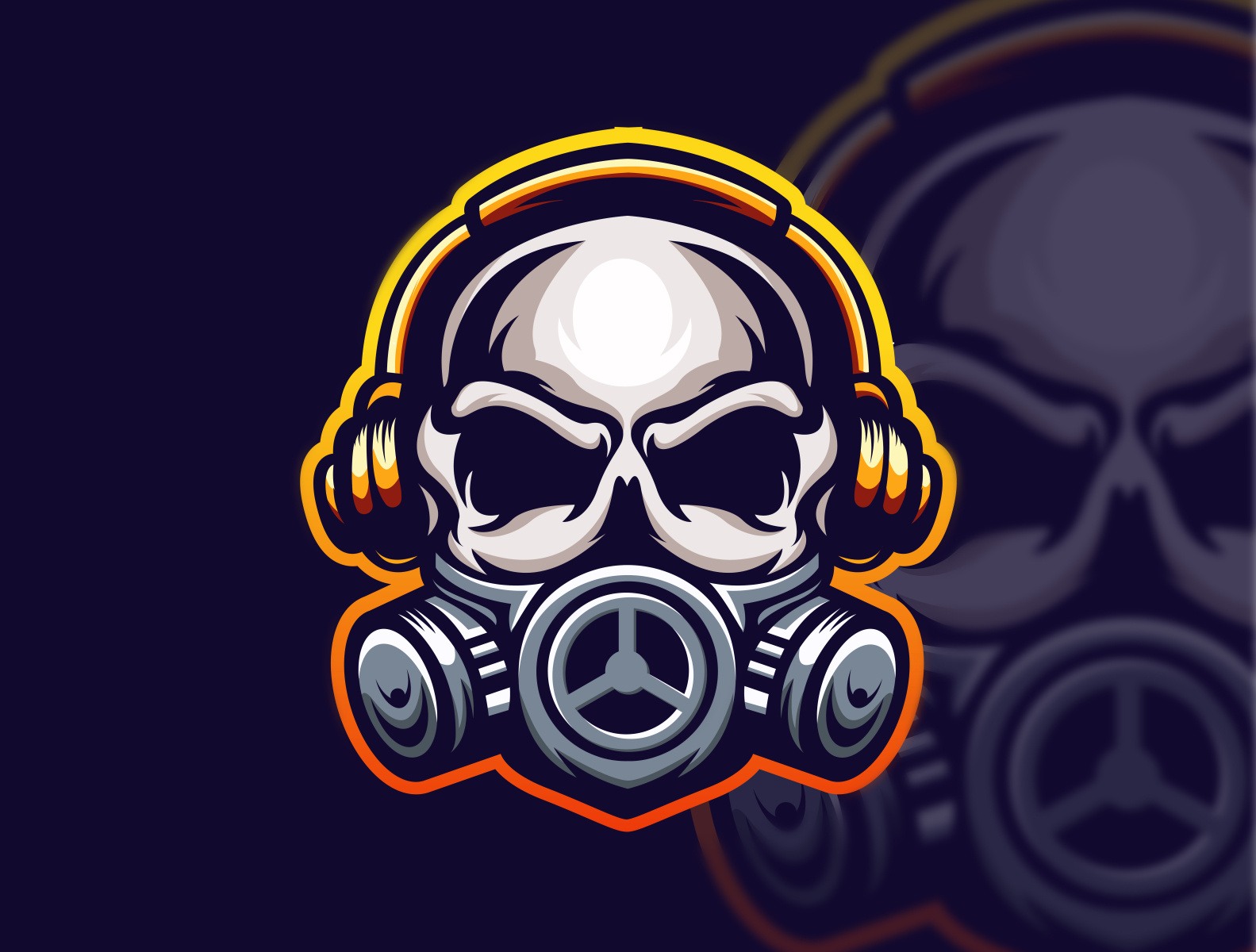 SKULL MASK LOGO by Blackbeard Studio on Dribbble