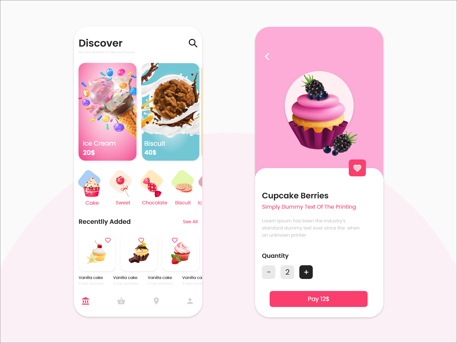 Shop Cake App by iman abb on Dribbble