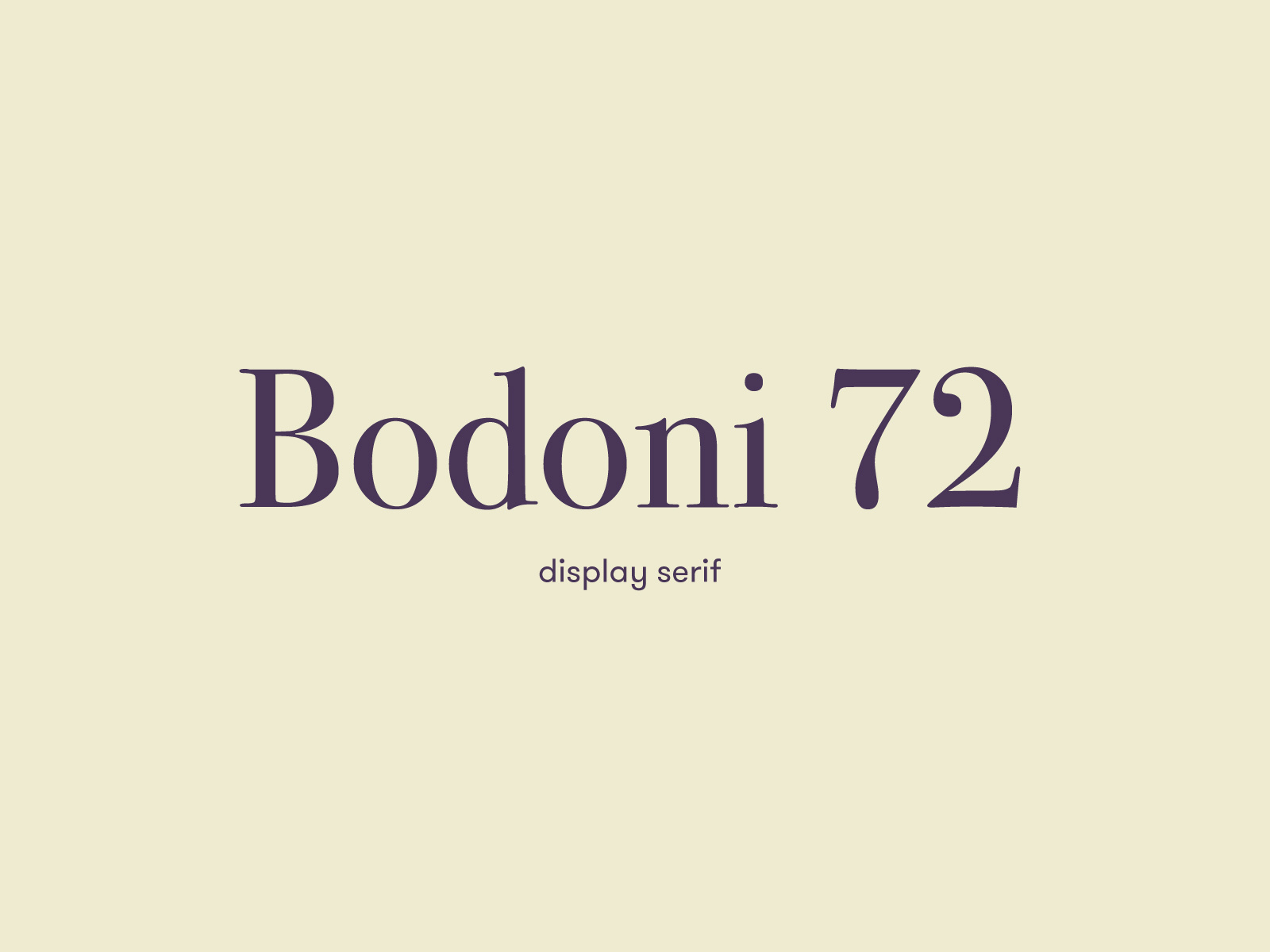 Bodoni Font Logo