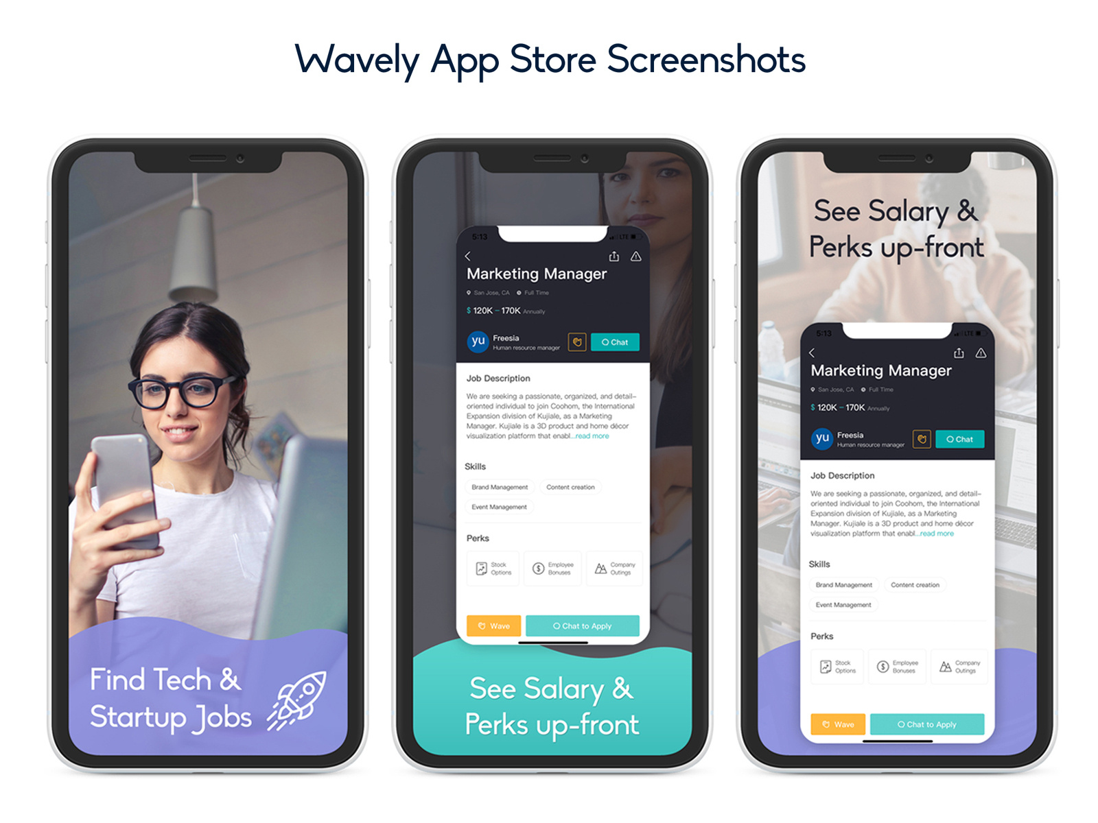 Wavely App Store Screenshots by Charan Saini on Dribbble