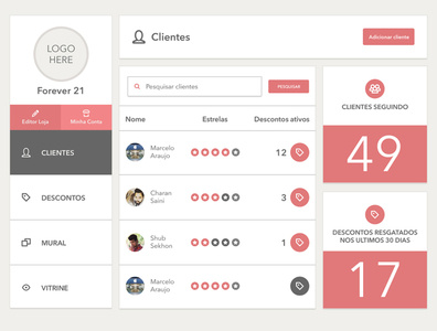Dash Board UI Design ~~ Clients ~~ by Charan Saini on Dribbble