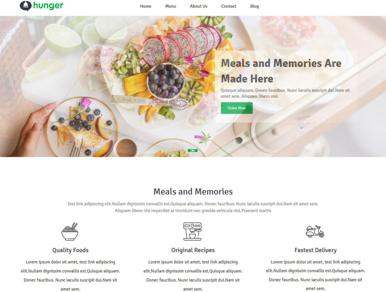 TemplateToaster Website Builder | Hunger Theme For Restaurants by ...