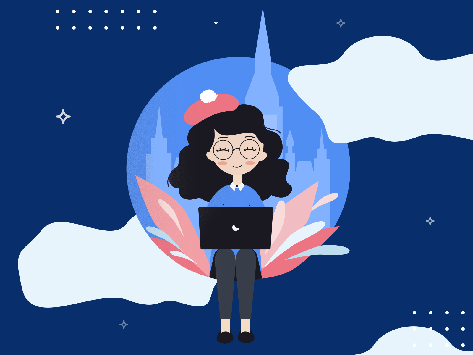 Little girl - Illustration by Julia on Dribbble