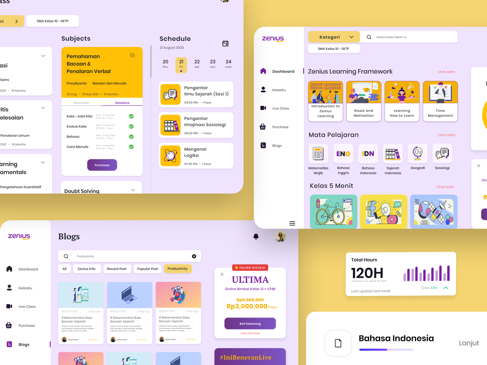 Zenius Education Web Desktop Version by Faiz Stdrzt on Dribbble