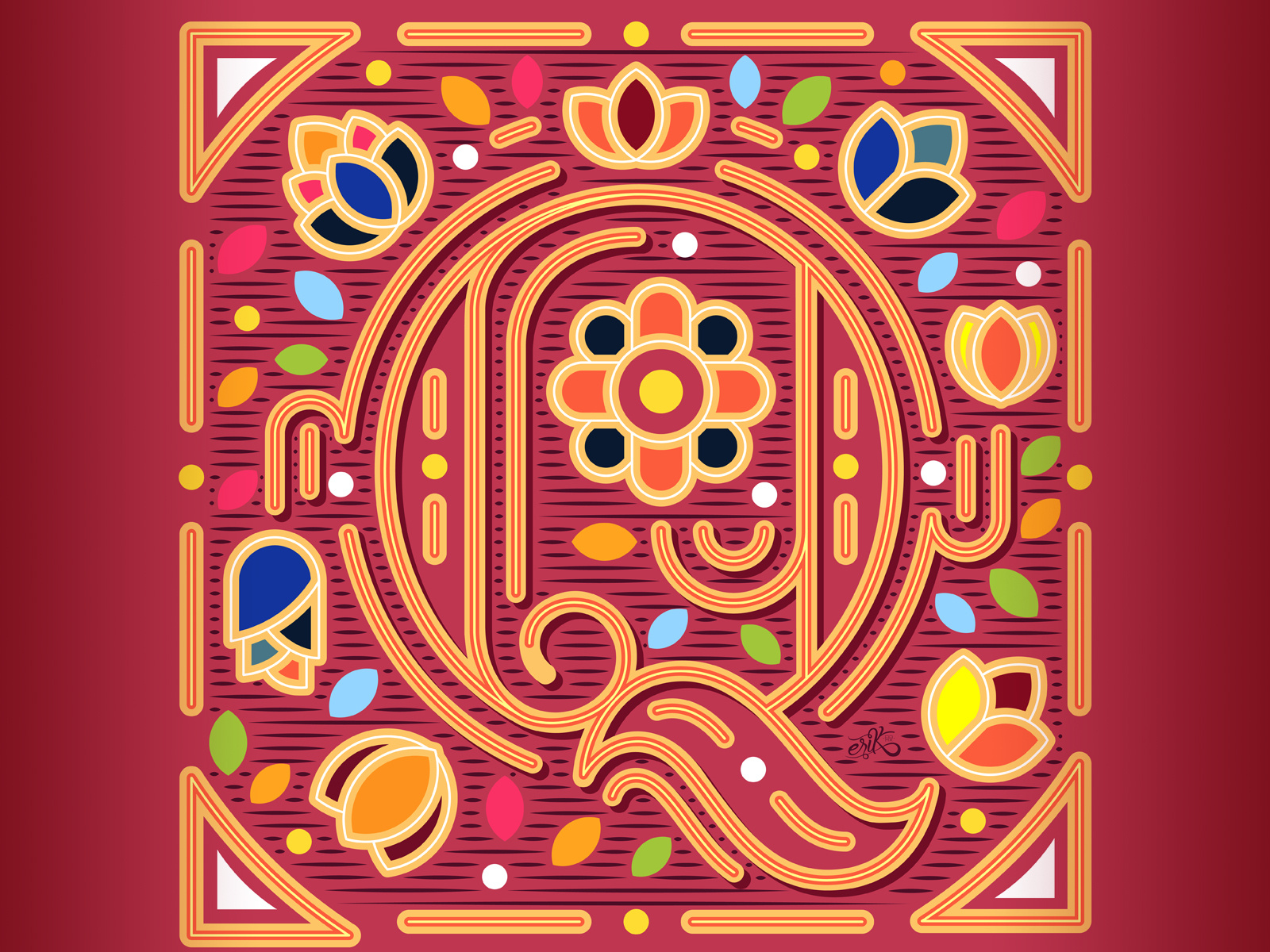 36 Days of Type // Q by Erik Gonzalez on Dribbble