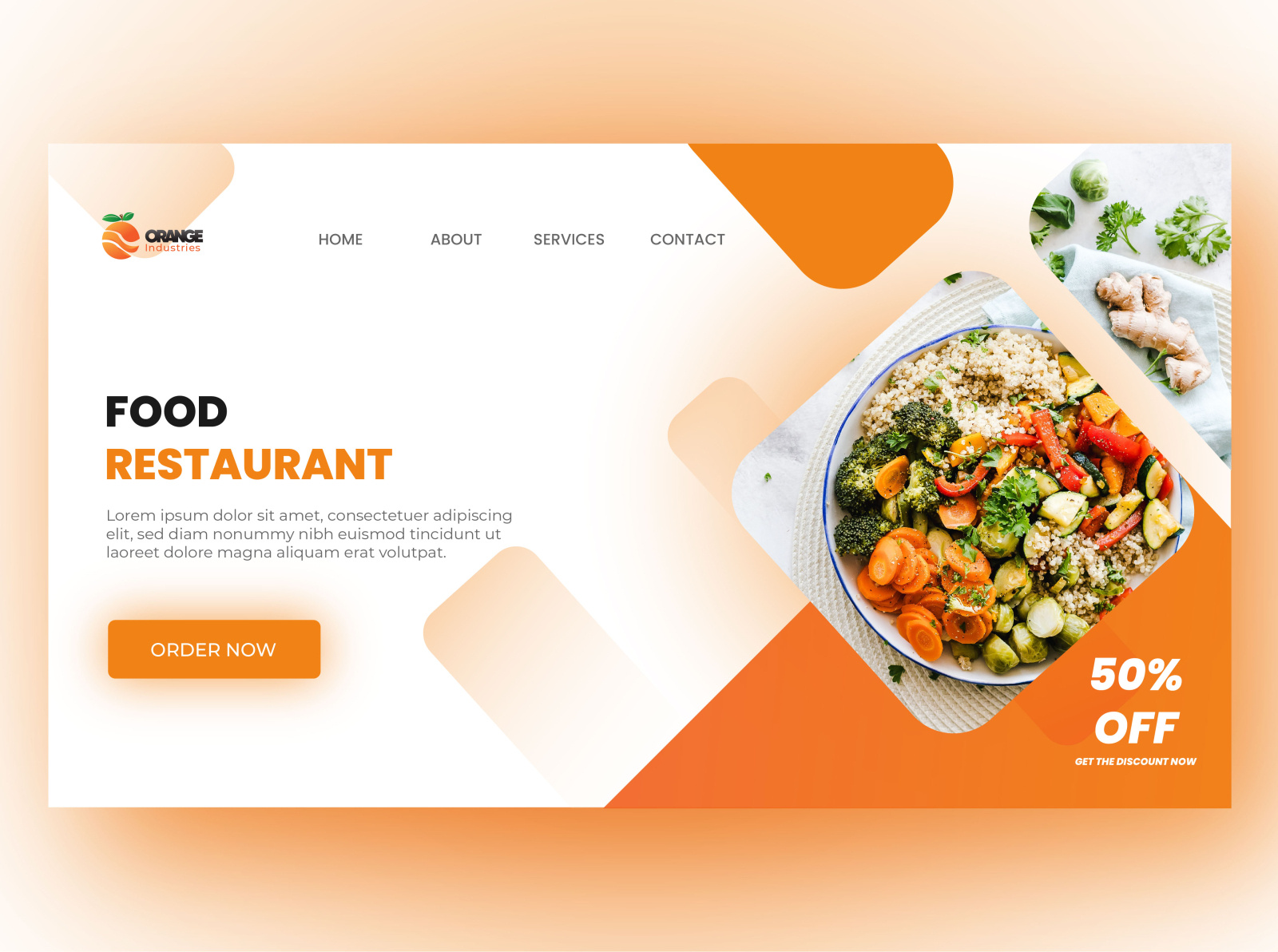Food UI Design 01 by Eluro Austine on Dribbble
