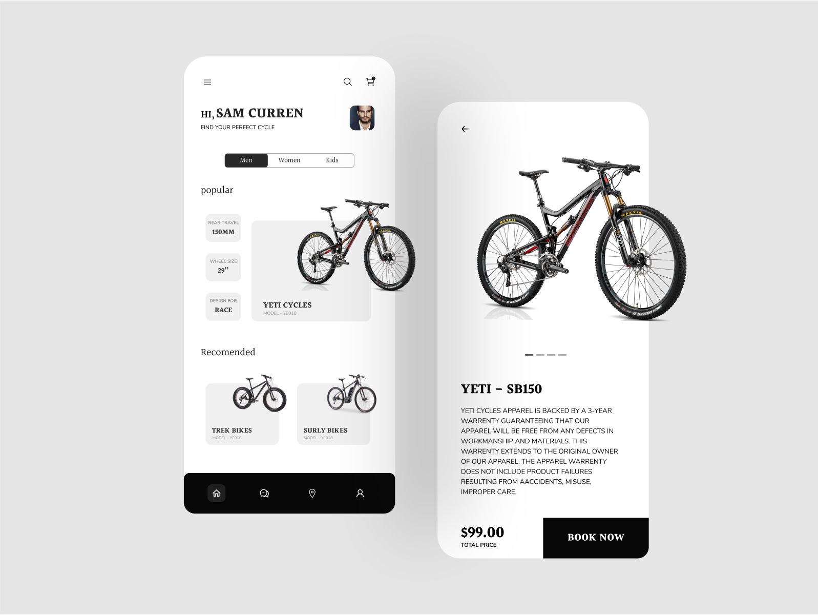 Cycle App Concept by Parthiban venkatesan on Dribbble