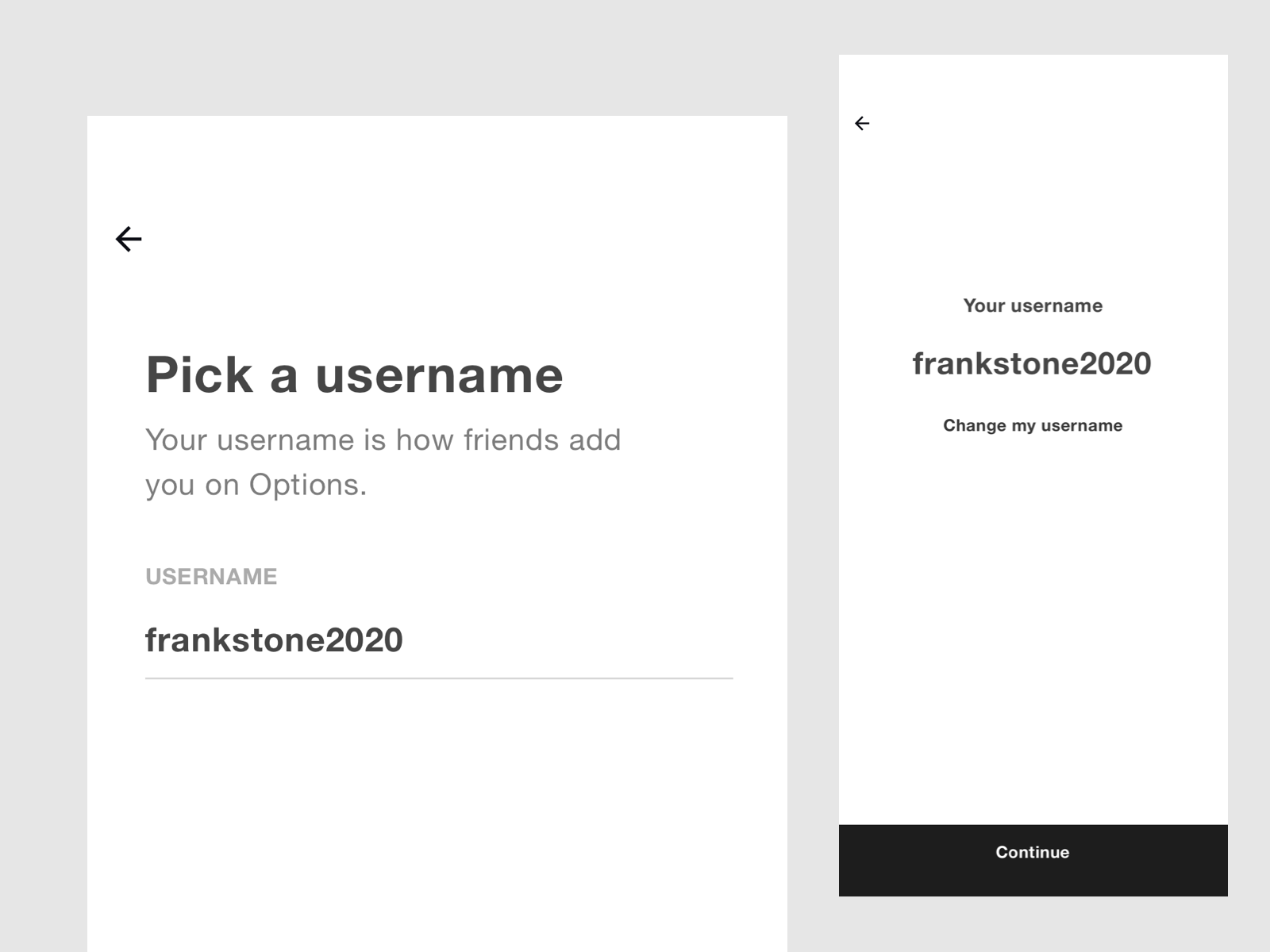 Your Username and Pick Username by Alejandro Garcia on Dribbble