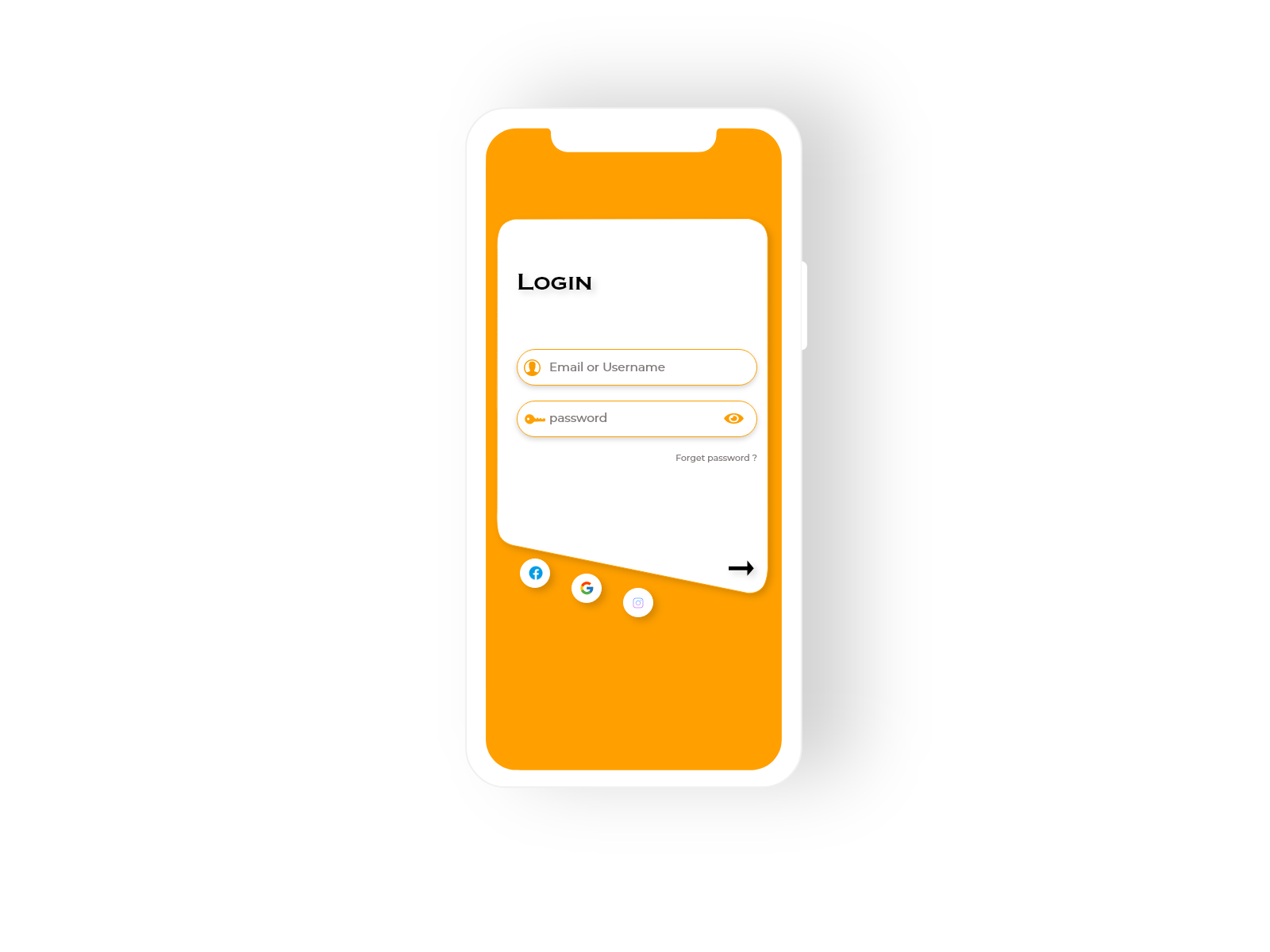 login form by mayur on Dribbble