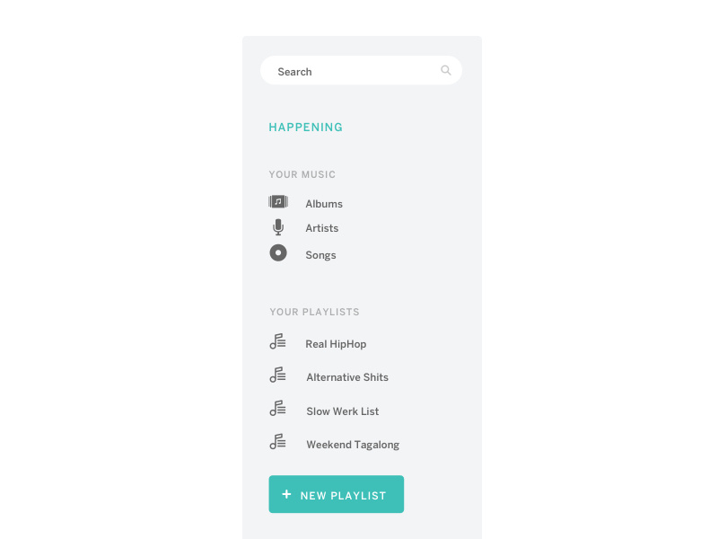 Left Bar by Ridwan Sanusi on Dribbble