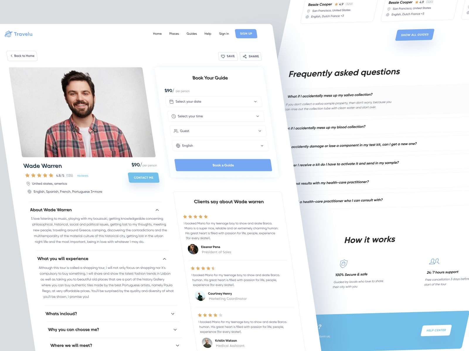 Guide Details Page by Faysol Ahmed Sozib on Dribbble