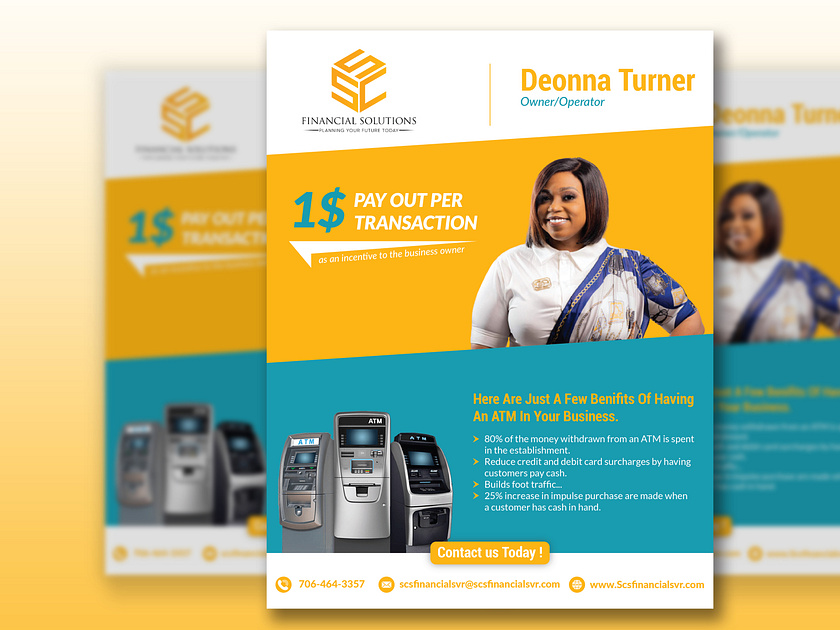 Atm Marketing Flyer designs, themes, templates and downloadable graphic ...
