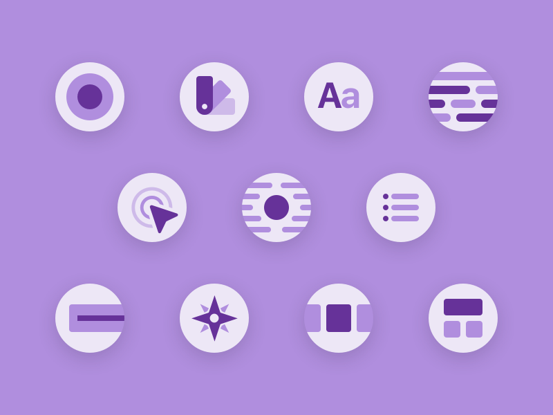 Pattern Library - Iconography by Jeremy Swinnen on Dribbble
