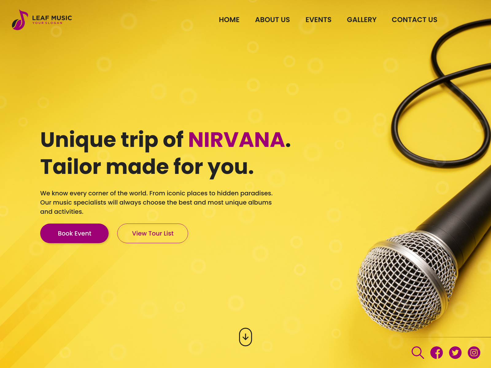 LEAF Music Concept Website by Anantha Ram Gupta on Dribbble