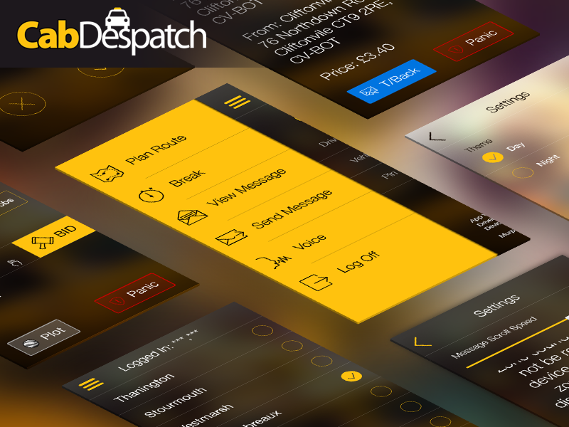 Cabdespatch by Keyuri Balevia on Dribbble