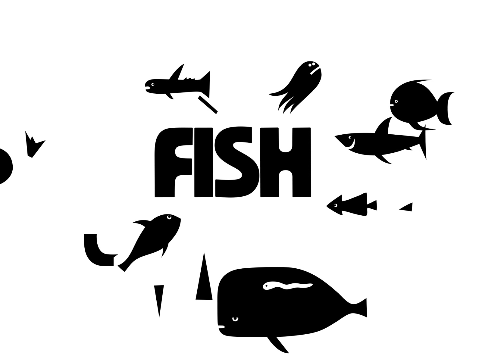 fish font by Simon Oxley on Dribbble