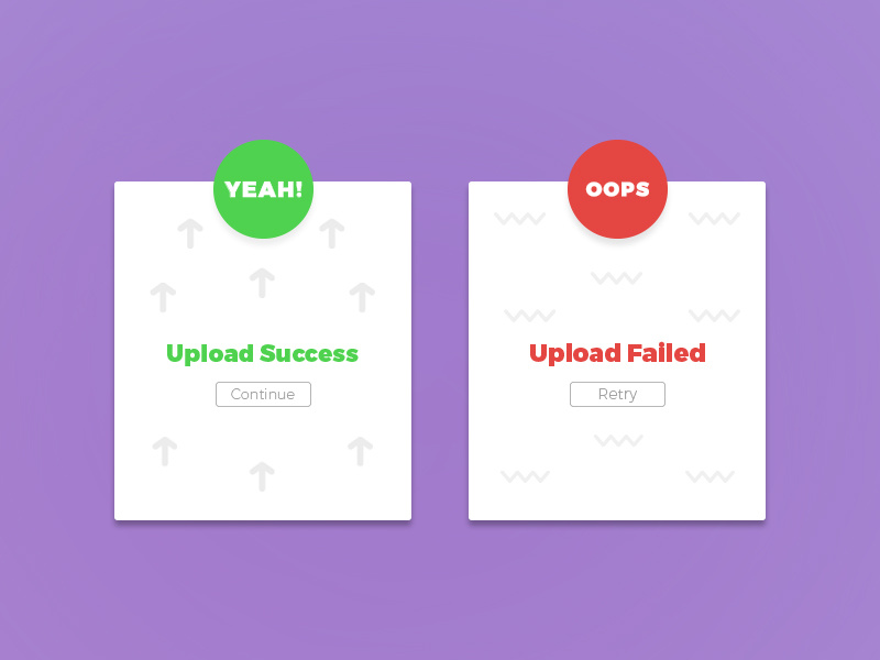 Daily UI 011 - Flash Message (Error/Success) by Matt Shearsmith on Dribbble Daily UI 011 - Flash Message (Error/Success) by Matt Shearsmith on Dribbble