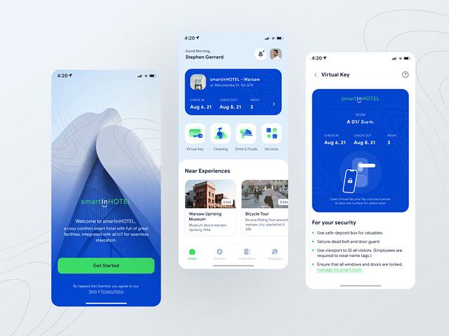 Hotel iOs App by Fireart Studio on Dribbble