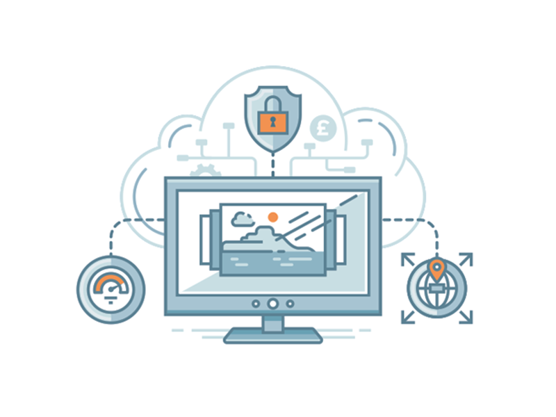 Speed, Scalability, Security by Fireart Studio on Dribbble