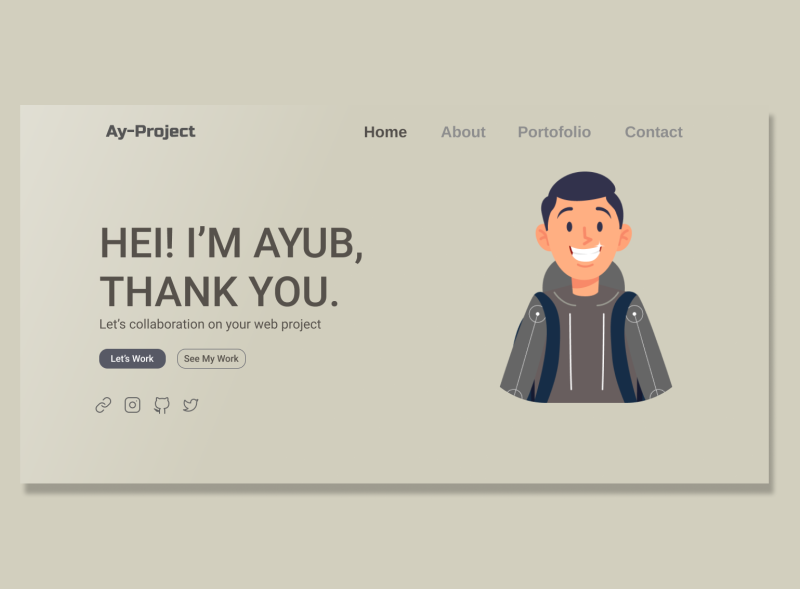 First Portfolio by Ayub Maulana on Dribbble