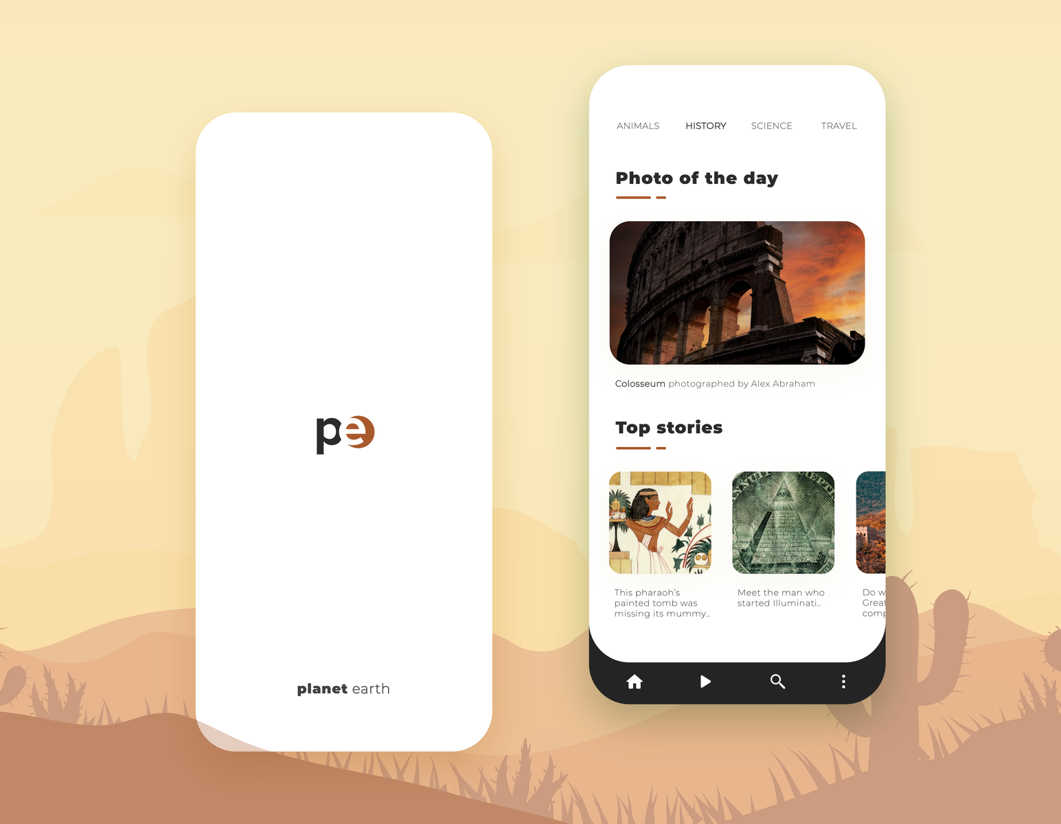 Planet earth - App for the everyday explorer by Rahul Mathew on Dribbble