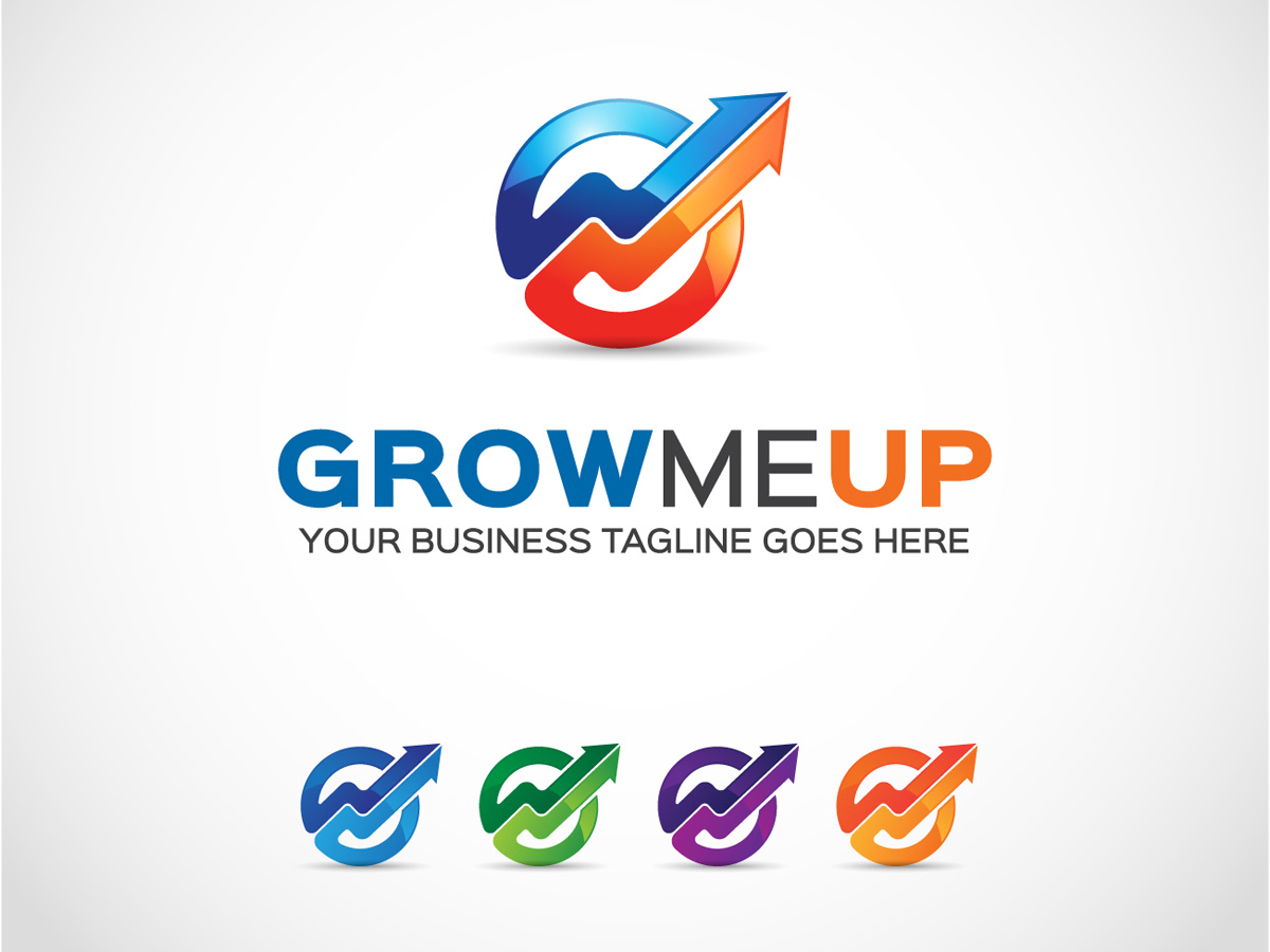 Grow Up Logo Design by MD RAIHAN PK on Dribbble