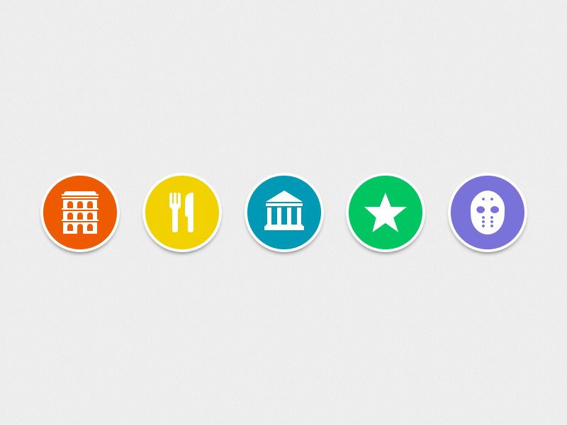 Categories Icons by Evgeny Seleznev on Dribbble