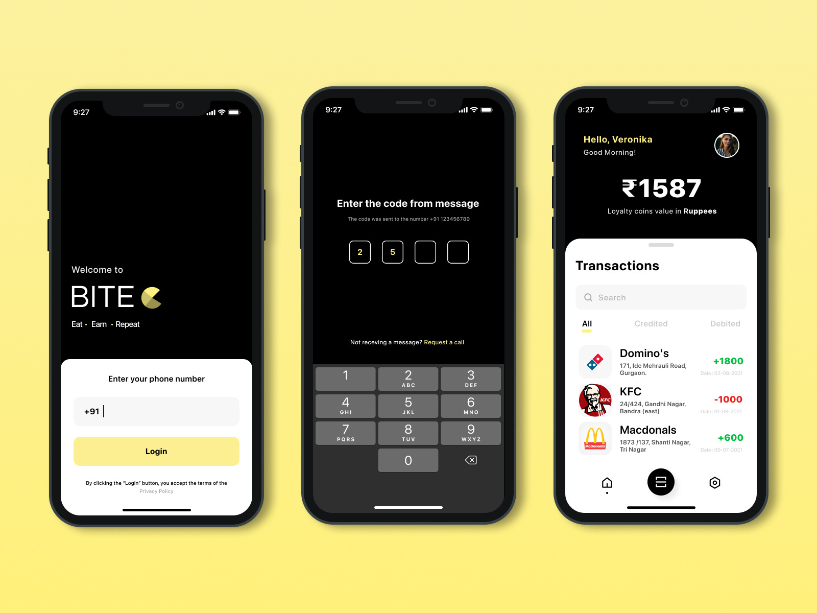 Reward coins app UI by Tanay Arya on Dribbble