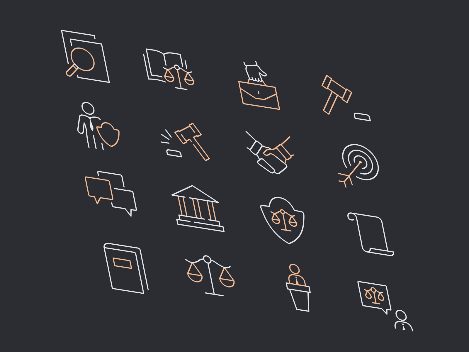 Iconography | Justicia - Law Firm & Attorney Webflow Template by BRIX ...