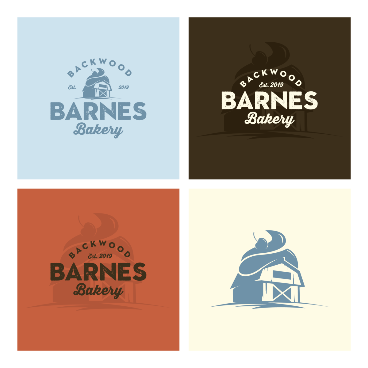 Backwood Barnes Bakery Logo by Shelton Wooley on Dribbble