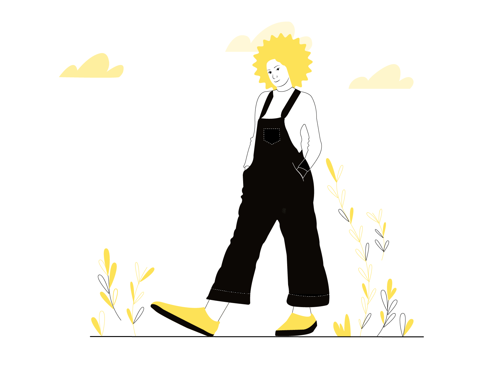 jumpsuit lady by Krina Soni on Dribbble