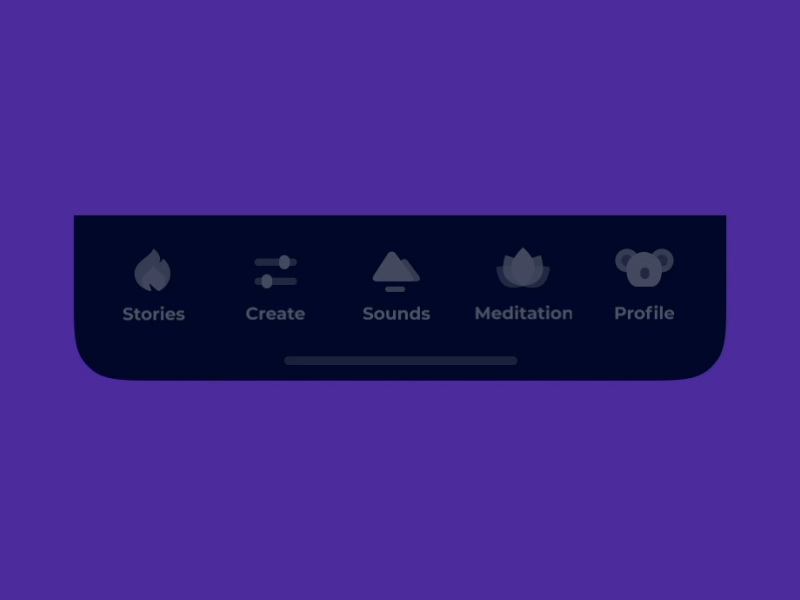 Animated tab bar by Cuberto on Dribbble Animated tab bar by Cuberto on Dribbble