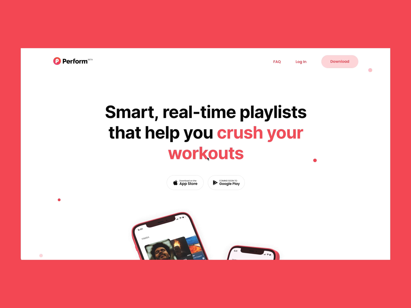 Perform.fm website rebuild by Cuberto on Dribbble