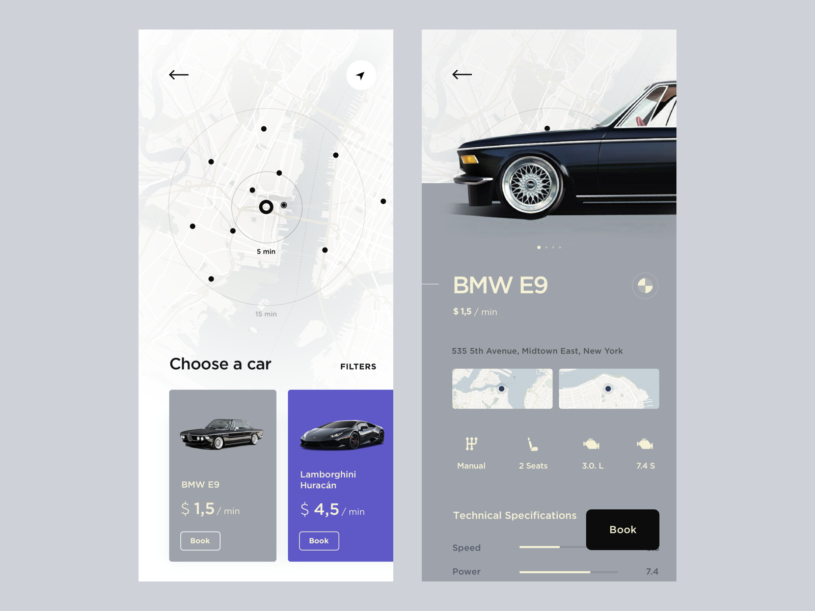Exclusive Rental Car Service by Cuberto on Dribbble