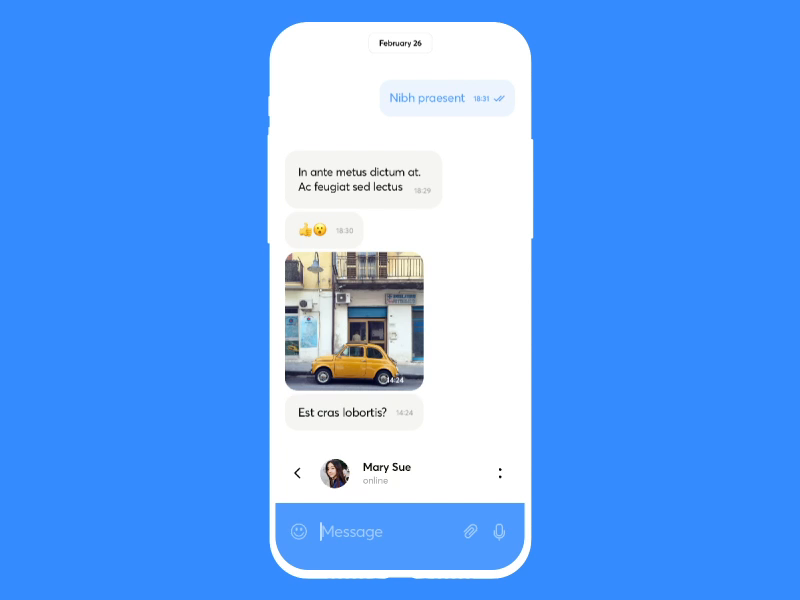 Telegram UI concept by Cuberto on Dribbble