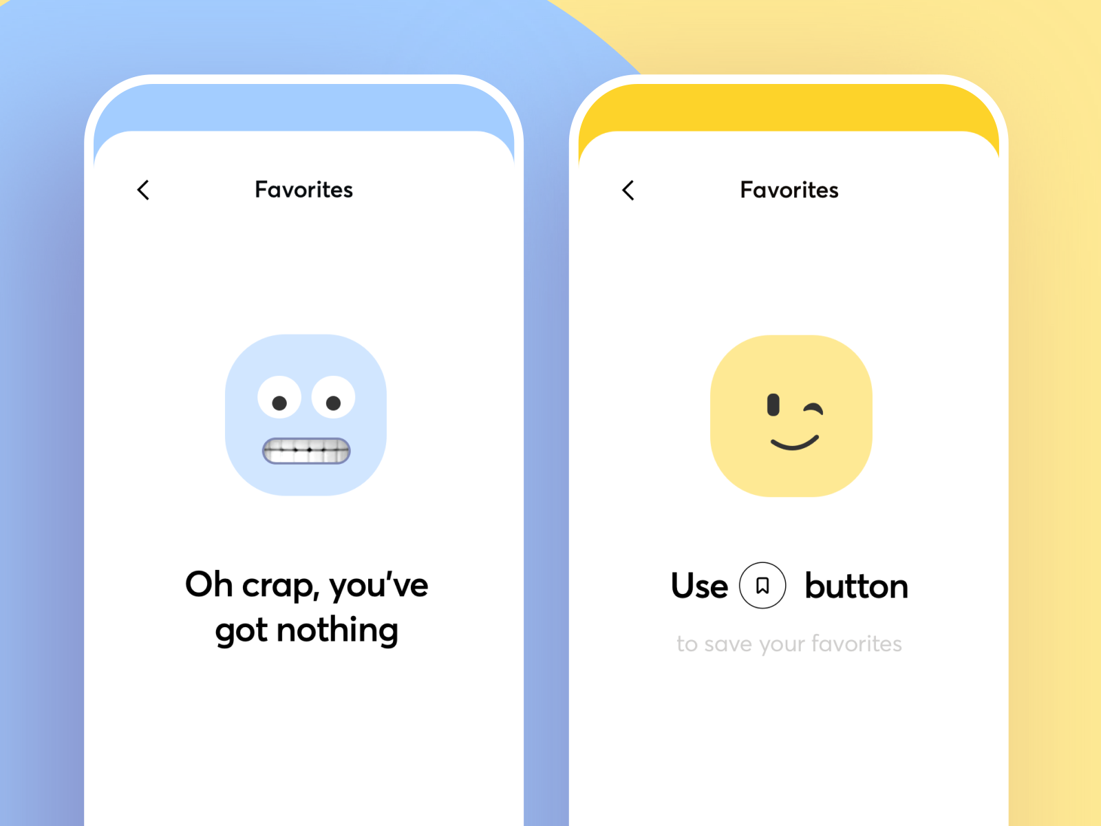 Empty States Screens by Cuberto on Dribbble