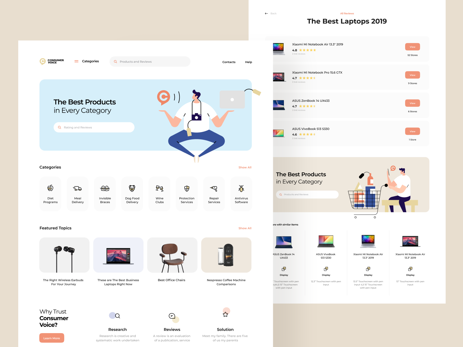 ConsumerVoice Landing Page by Cuberto on Dribbble