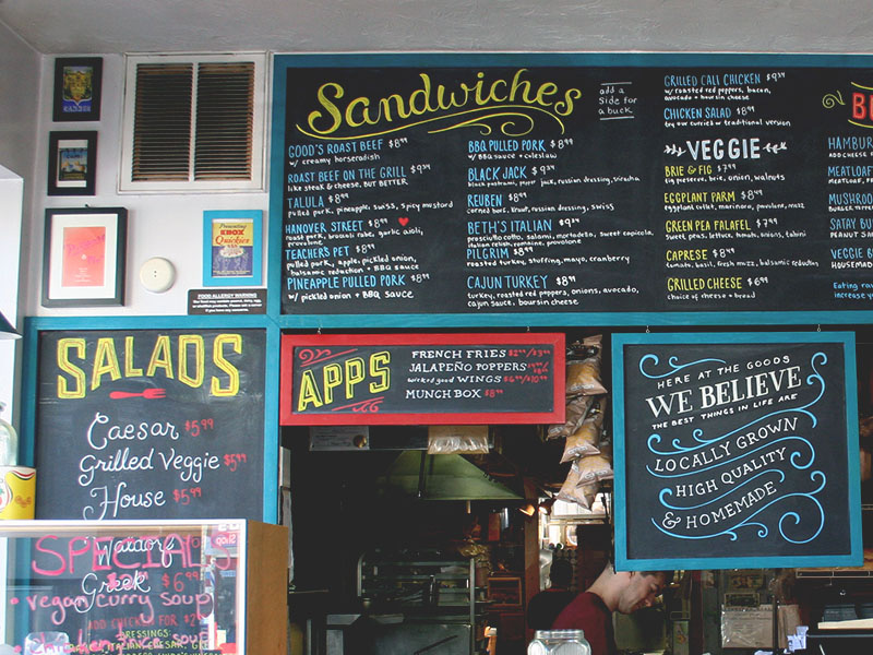 Deli chalkboards by Sophie Greenspan on Dribbble