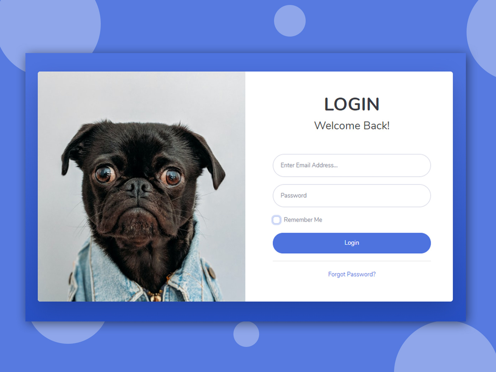 Flat Login Page by Prompt Web Solution on Dribbble