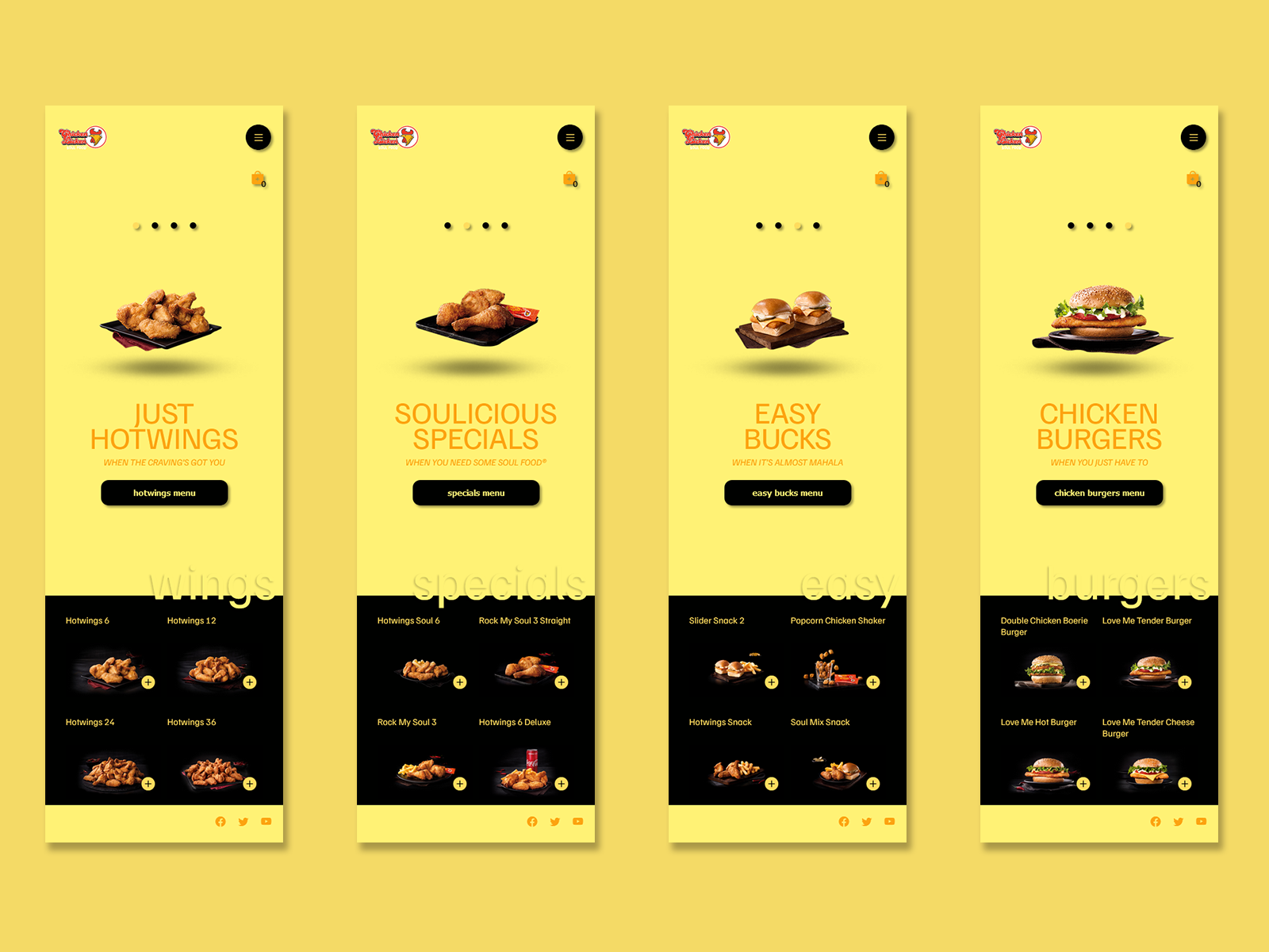 Concept Landing Page - Mobile Slide/Carousel by Pretty Pandey on Dribbble