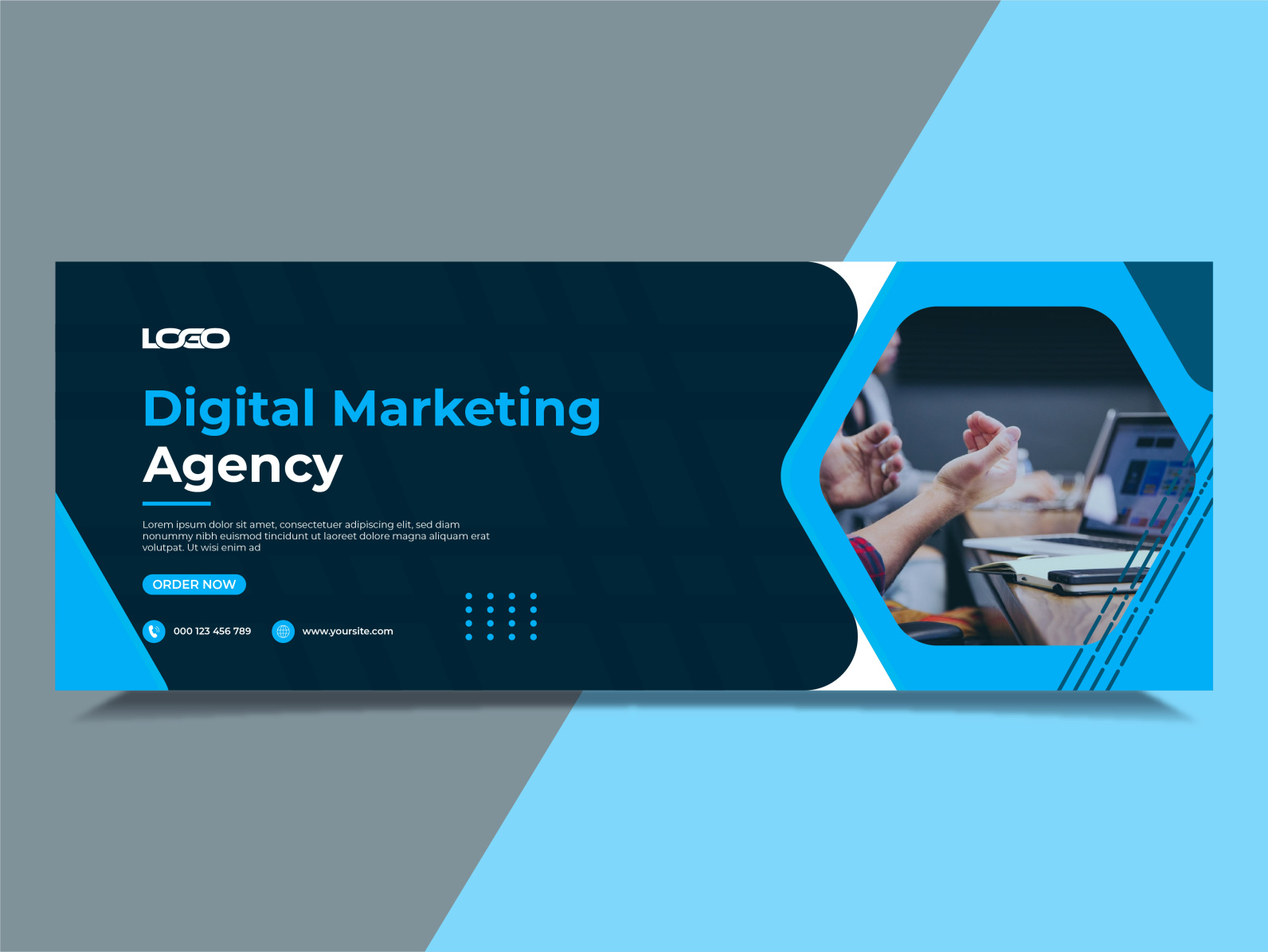Digital Marketing Agency Banner Design by Noor on Dribbble