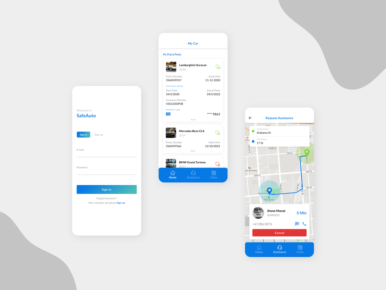 Safe Auto - Car Insurance by Allaam Naufal on Dribbble