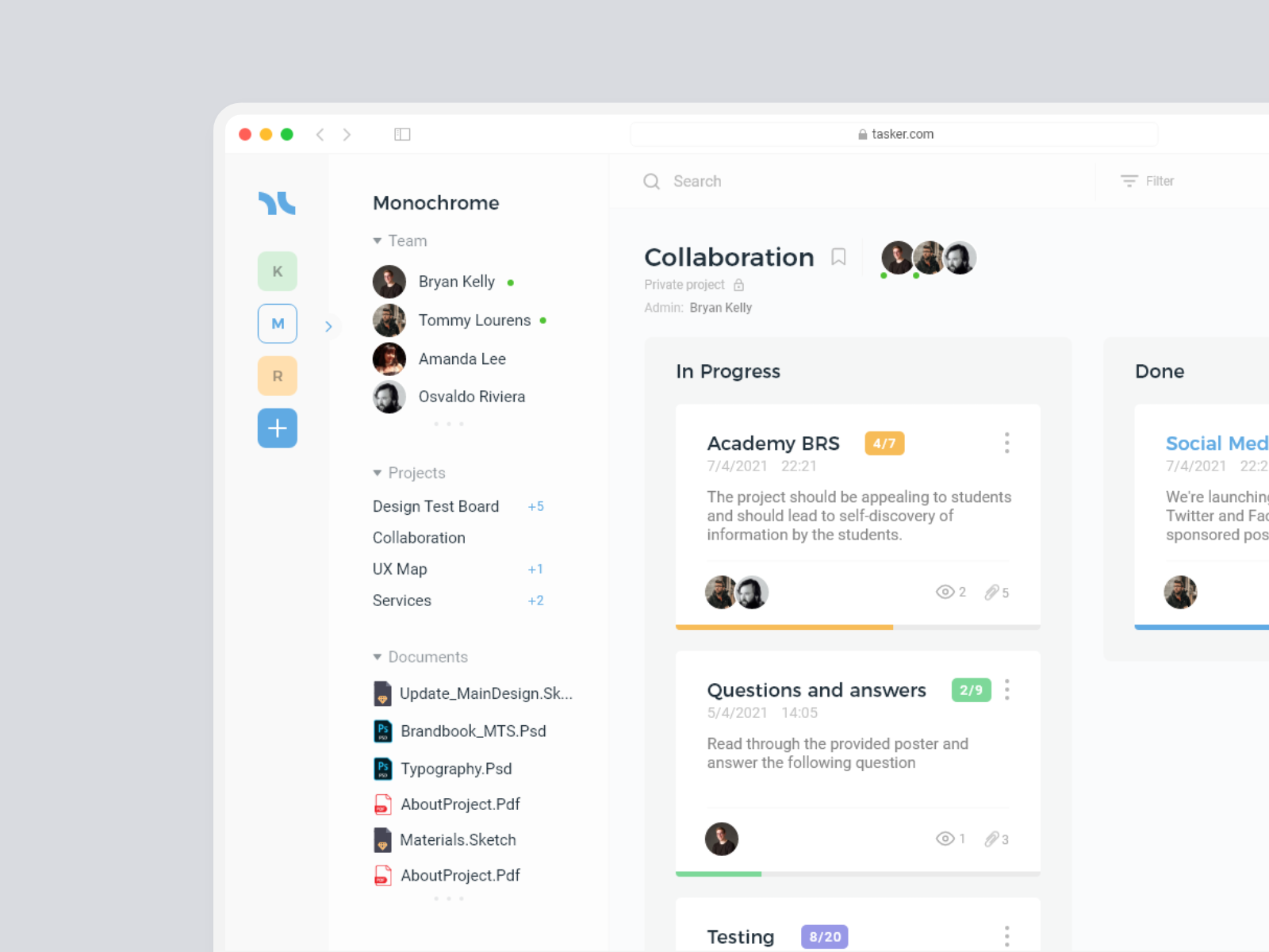 Tasker UI Concept by Giorgi Bibileishvili on Dribbble