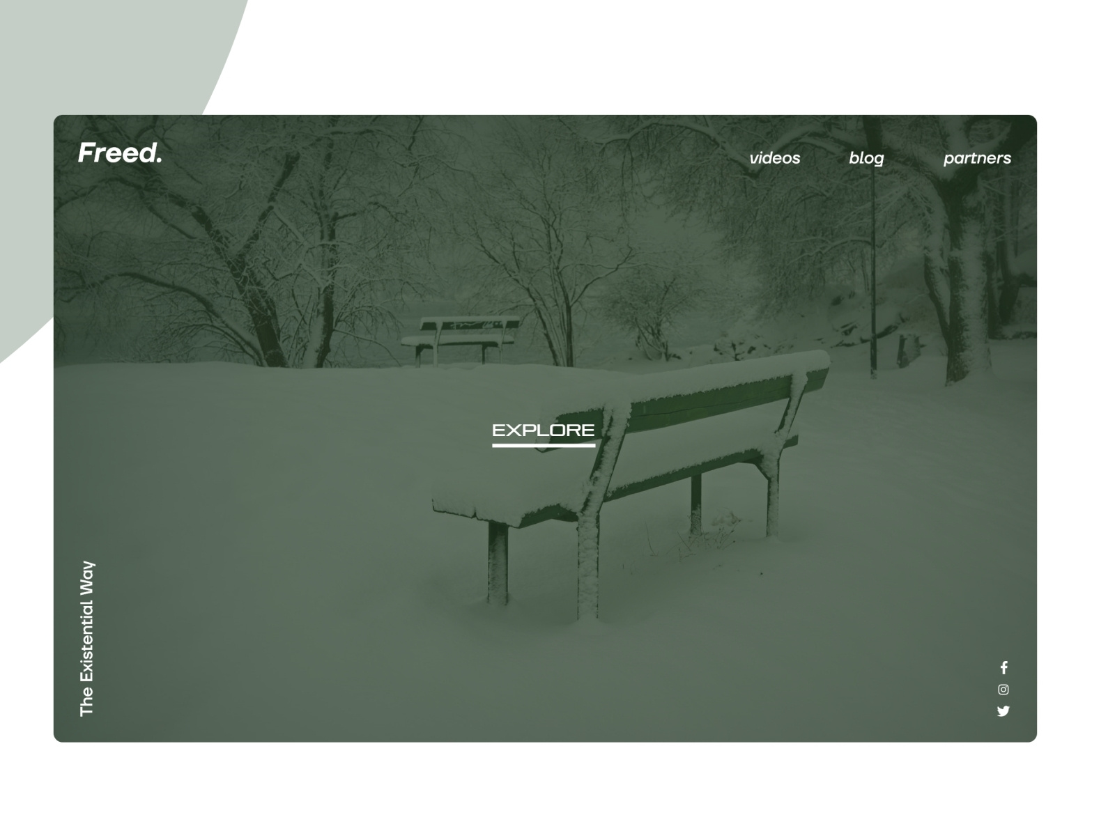Existential philosophy blog landing page by Moses Nyambu on Dribbble