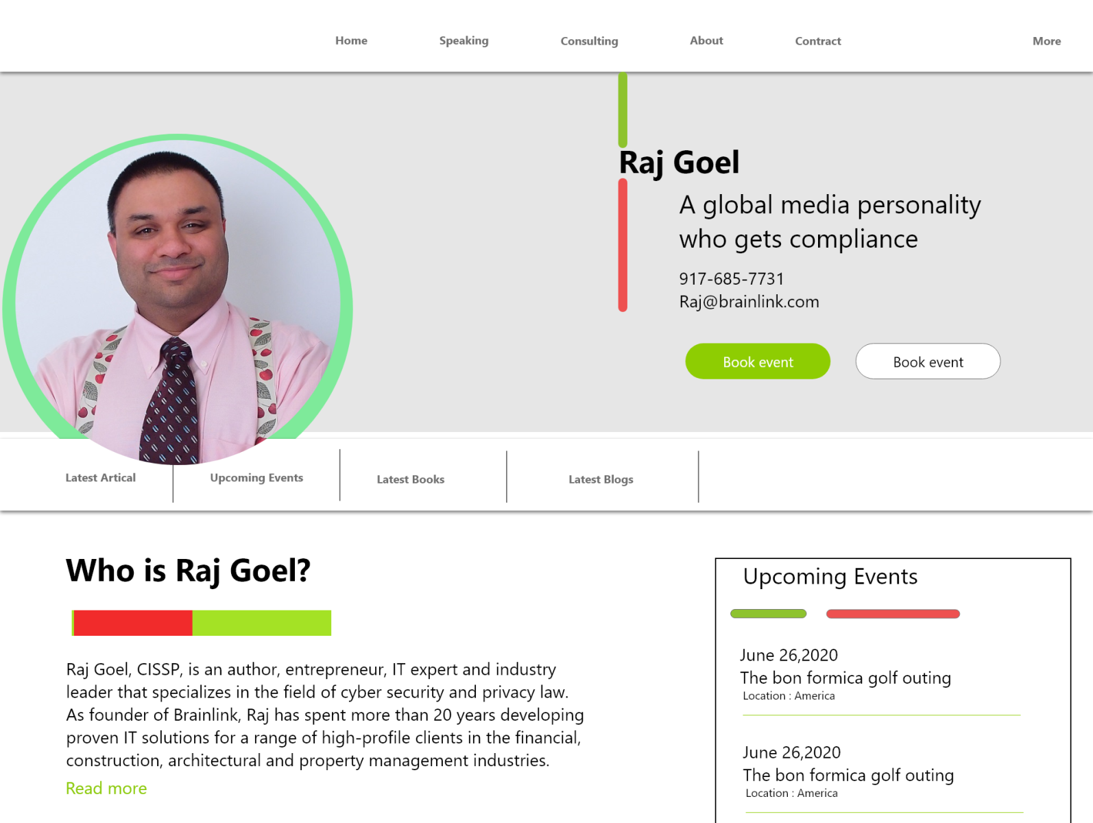 Raj Goel Personal Website Design By Plabon Kumar On Dribbble 