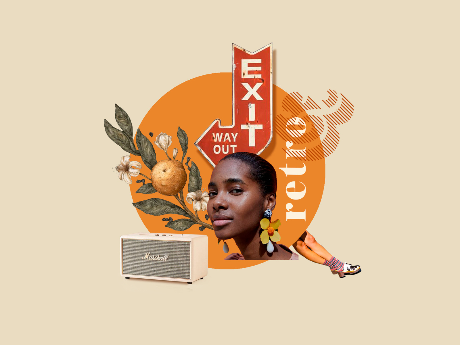 Retro collage by Glad.Buro on Dribbble