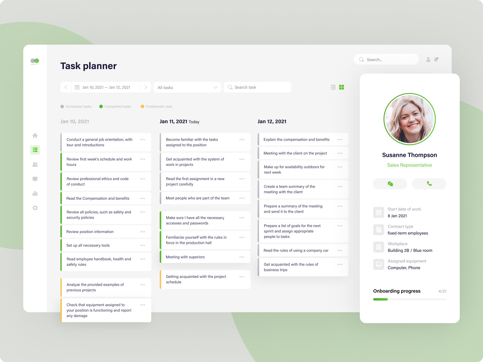 Onboarding app — task planner by Paulina Szuścik for sky gate on Dribbble