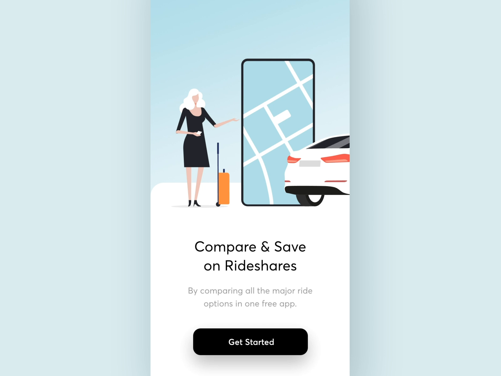Compare Rideshare App Animation by Chris Krupa for ITMAGINATION on Dribbble