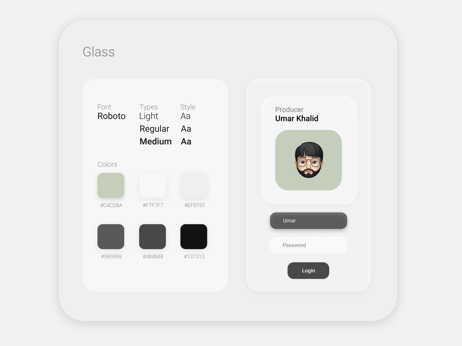 Glass UI by Abdirahim on Dribbble